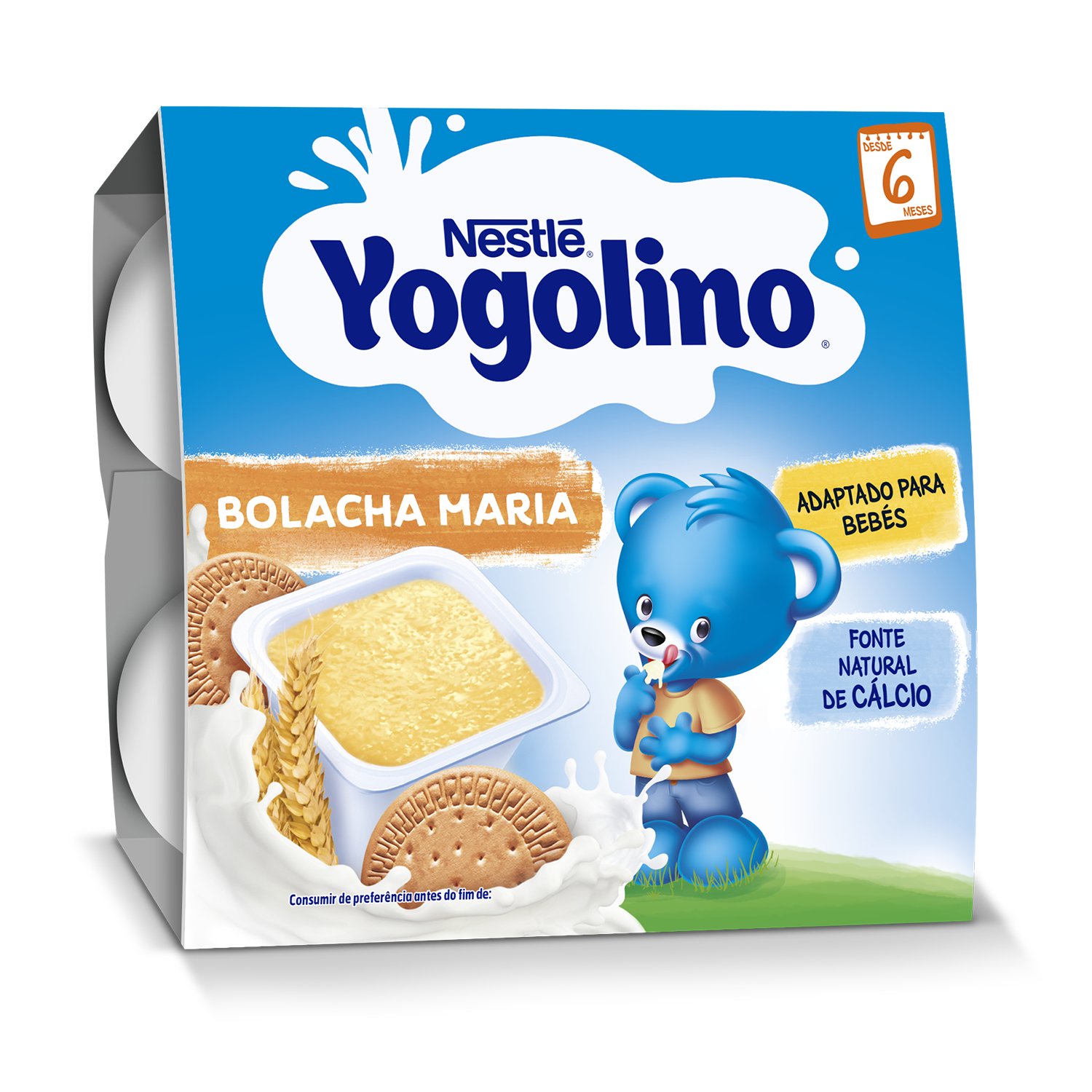 Gustare pe baza de lapte, Nestle, din gris cu lapte si vanilie Yogolino ...