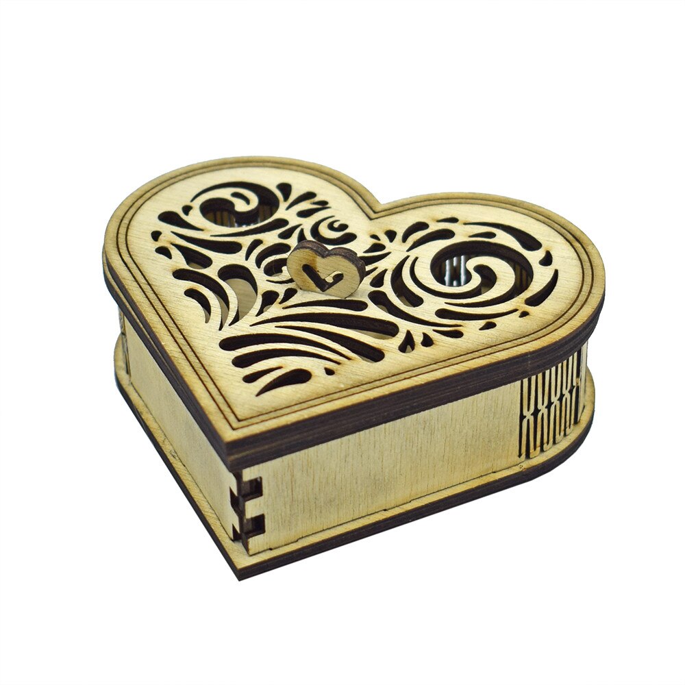 Cutiuta Inima Mica din Lemn - eMAG.ro