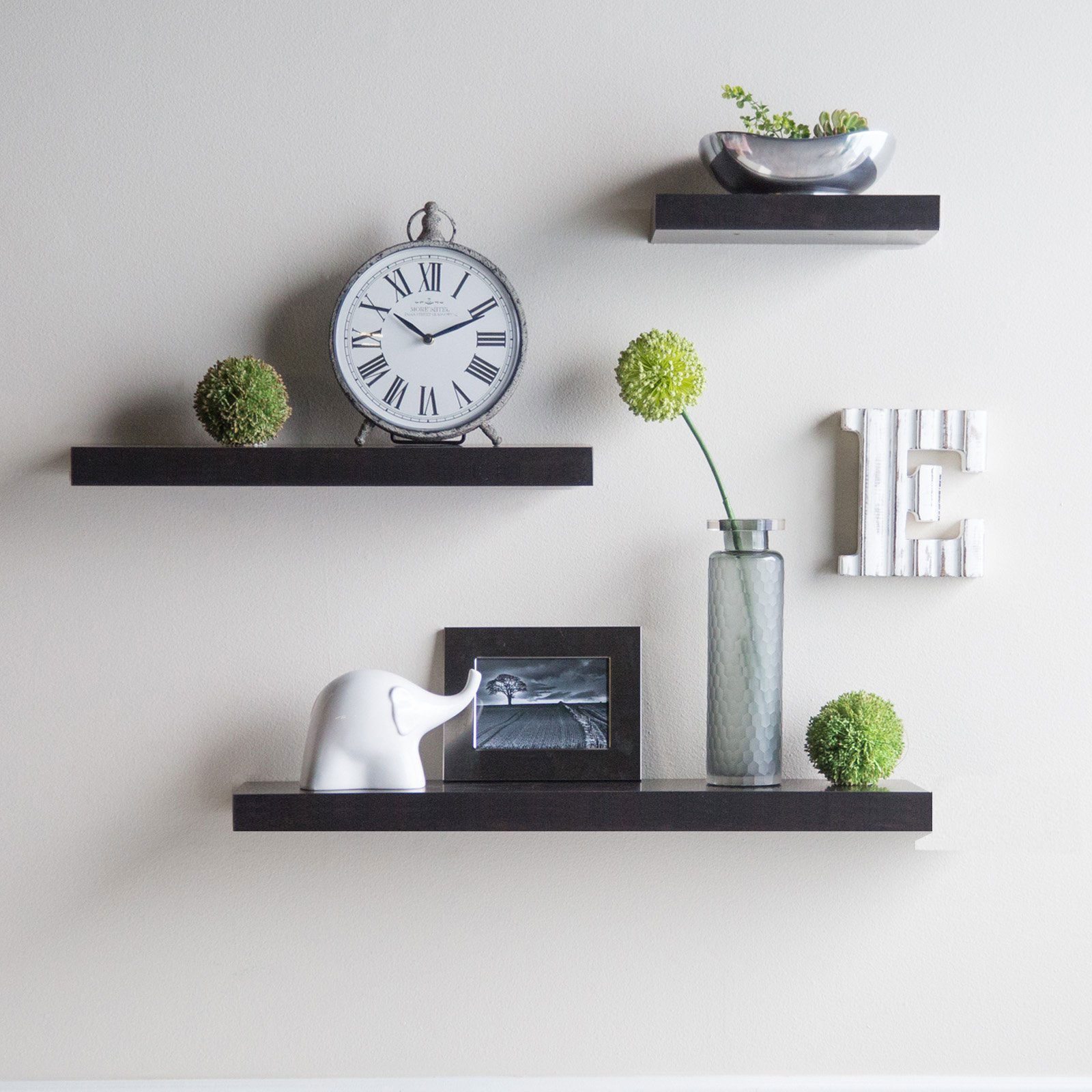 Set 3 rafturi Arly Style, PAL Wenge 30/60x24x4 cm - eMAG.ro