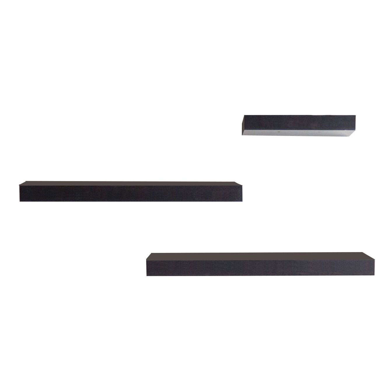 Set 3 rafturi Arly Style, PAL Wenge 30/60x24x4 cm - eMAG.ro