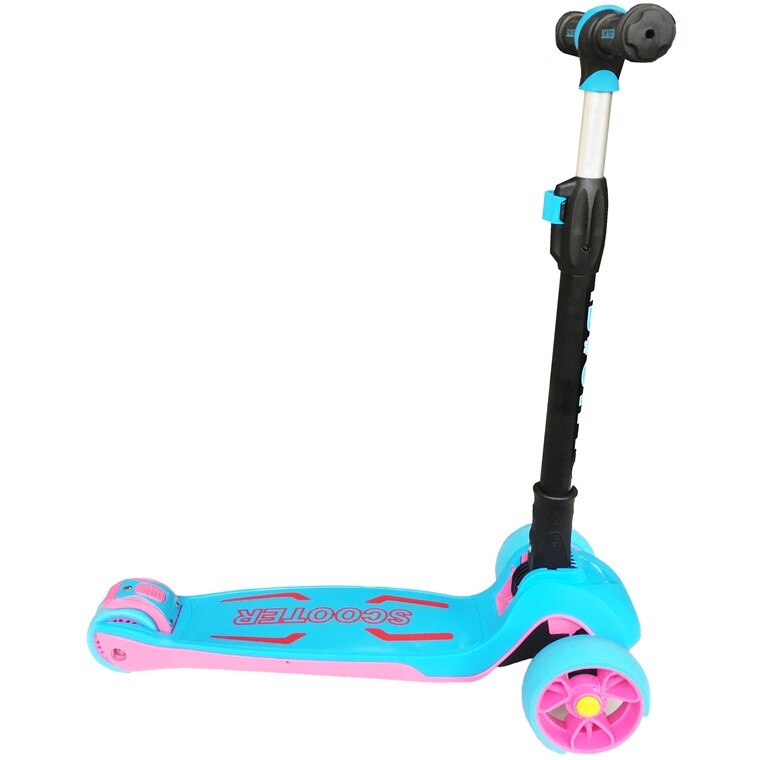 Trotineta „Scooter” pentru copii cu roti luminoase, ghidon ajustabil ...