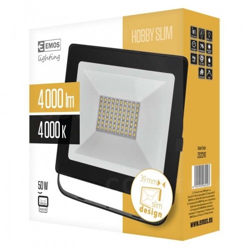 Proiector LED Emos ZS2241 HOBBY SLIM, 50W, 4000 lm, IP65, Negru - eMAG.ro