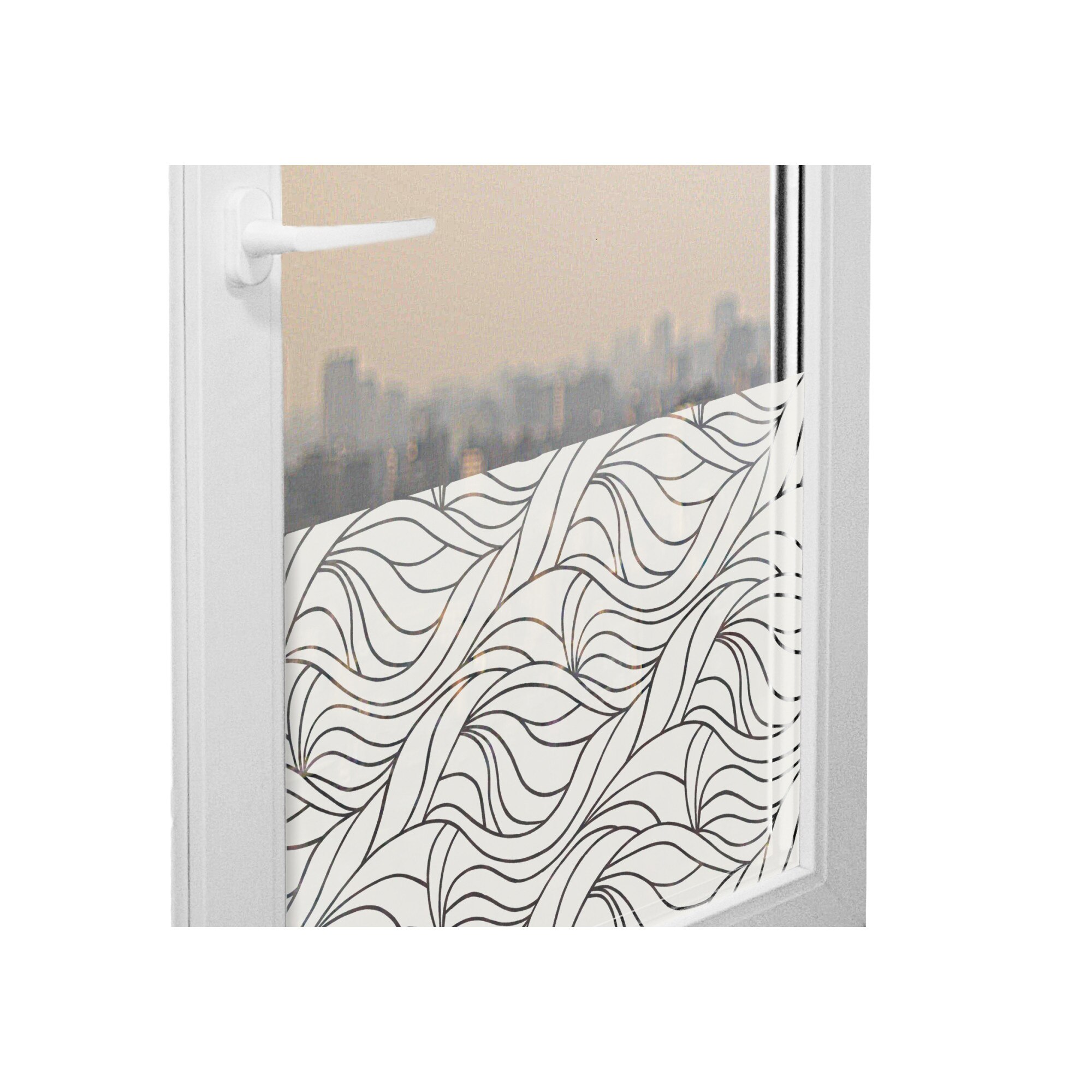Autocoloant static pentru geam, D-c-Fix, G7, Model abstract, Translucid ...
