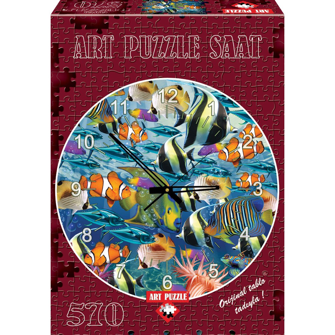 Puzzle ceas Art Puzzle - Tropical Fish, 570 piese (Art-Puzzle-4292 ...