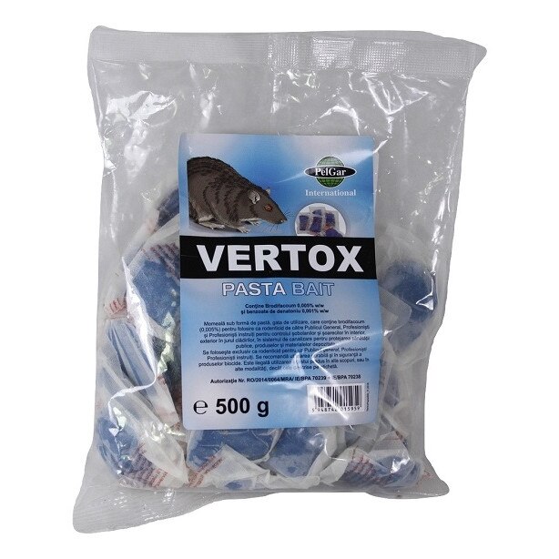 Raticide Pelgar Vertox tésztacsali, 500 gr - eMAG.hu