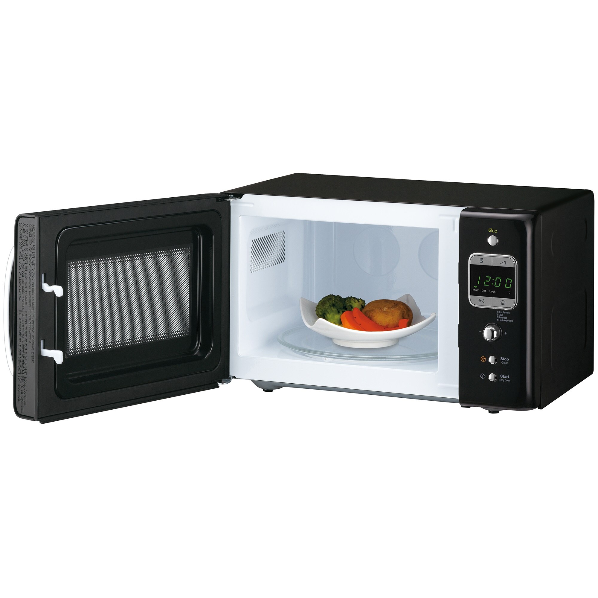 Cuptor cu microunde Daewoo Retro KOR-6LBRB, 20 l, 800 W, Digital, Negru ...