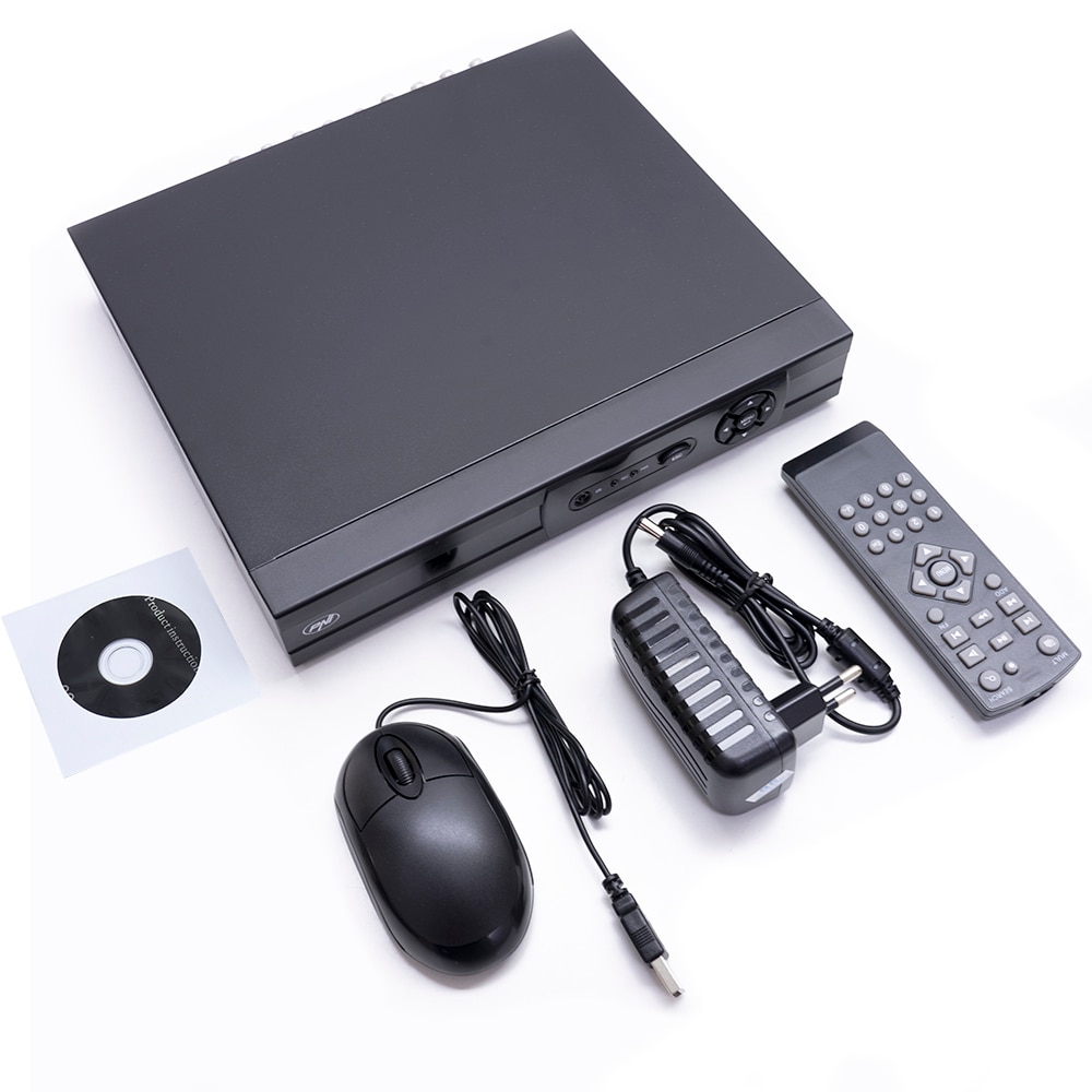 Pachet DVR/NVR PNI House AHD808 - 8 canale 4MP H265 + 8 camere PNI ...