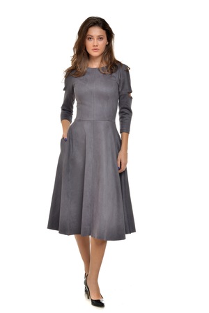 Rochie Gloria, redSquare, gri petrol, 40 EU - eMAG.ro