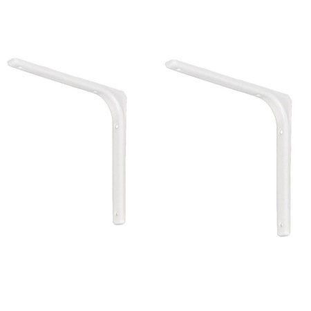 Set 2 console albe pentru rafturi 15x20 cm, Arly, Otel - eMAG.ro