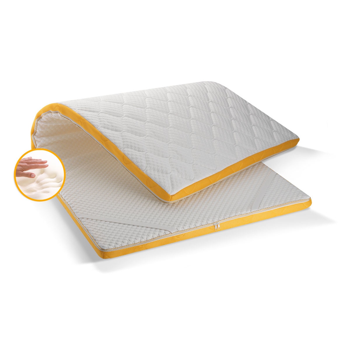 Topper, Sleepmode Fresh Bubbles MEMORY Fermoar, 130x200, 6 cm - eMAG.ro