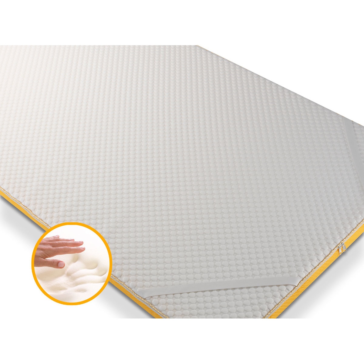 Topper Sleepmode Fresh Bubbles MEMORY Zipper, 200x200, 6 cm - eMAG.ro