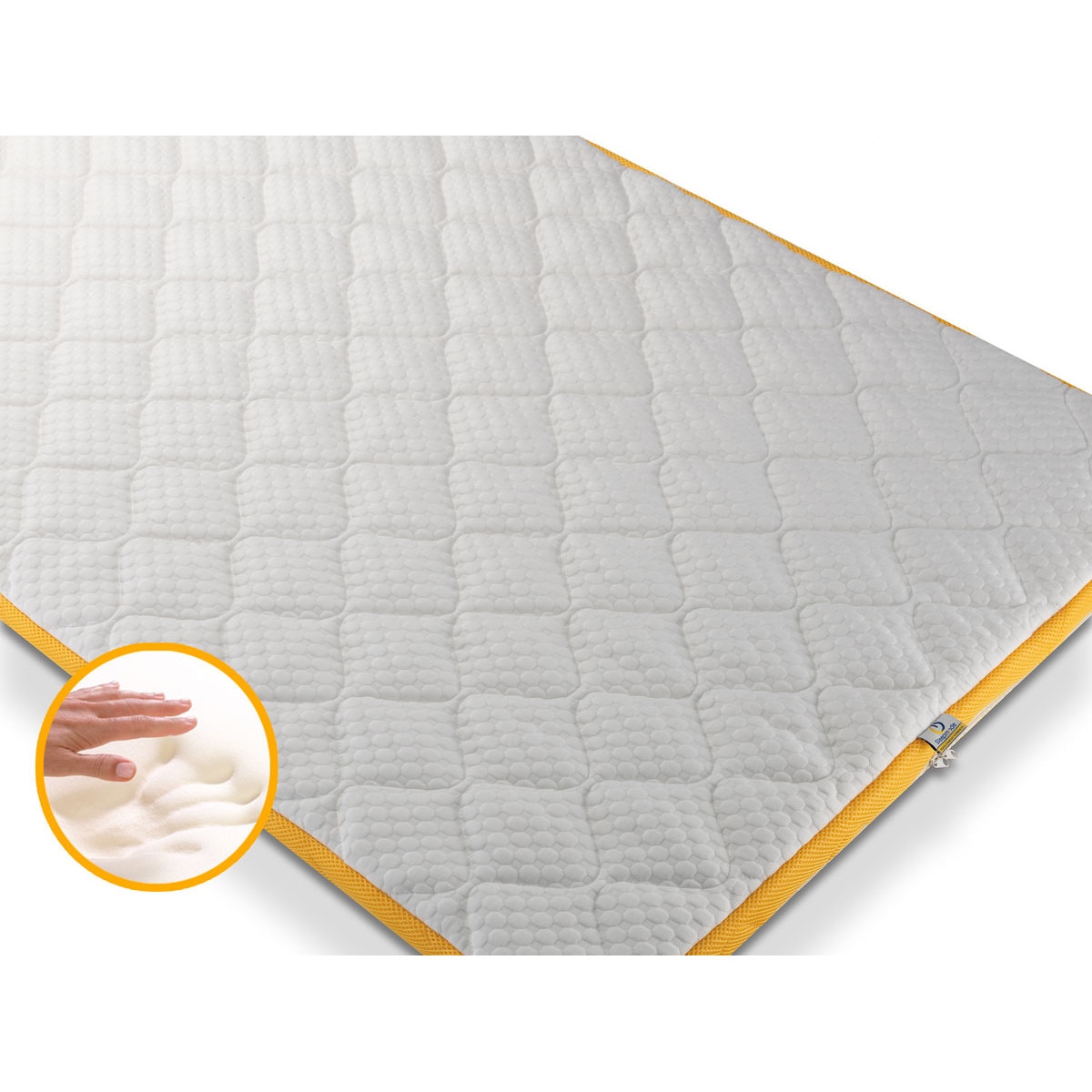 Topper Sleepmode Fresh Bubbles MEMORY Zipper, 200x200, 6 cm - eMAG.ro