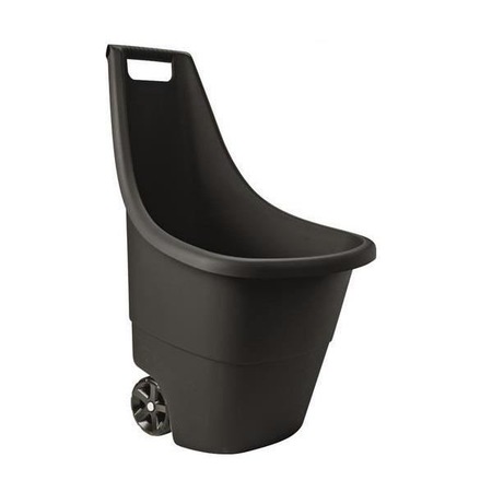 Градинска количка Keter Easy Go 50 L, 51x56x84 см, Черна, 2 колела ...
