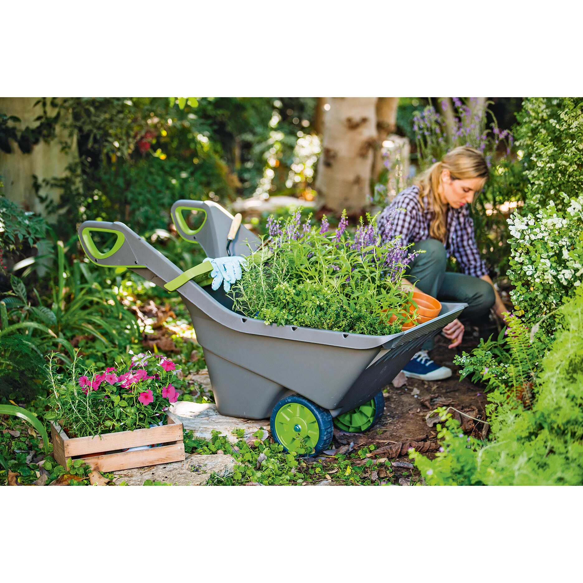 Roaba Gradina Keter Gri 100 L - eMAG.ro