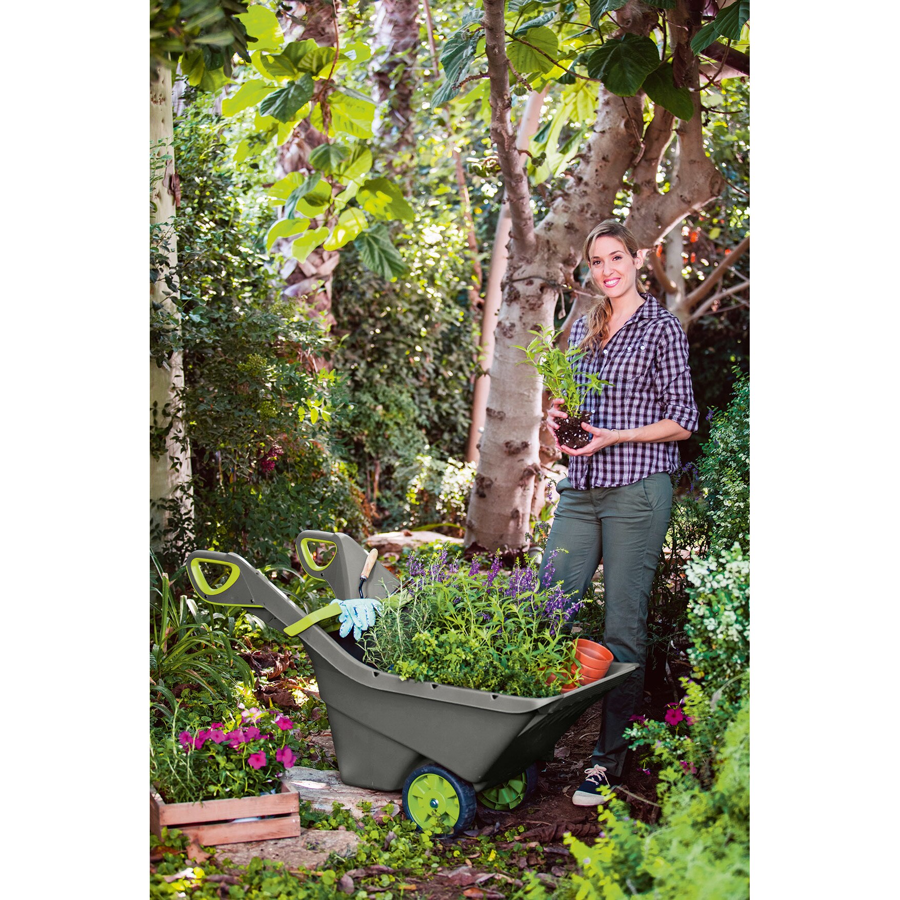 Roaba Gradina Keter Gri 100 L - eMAG.ro