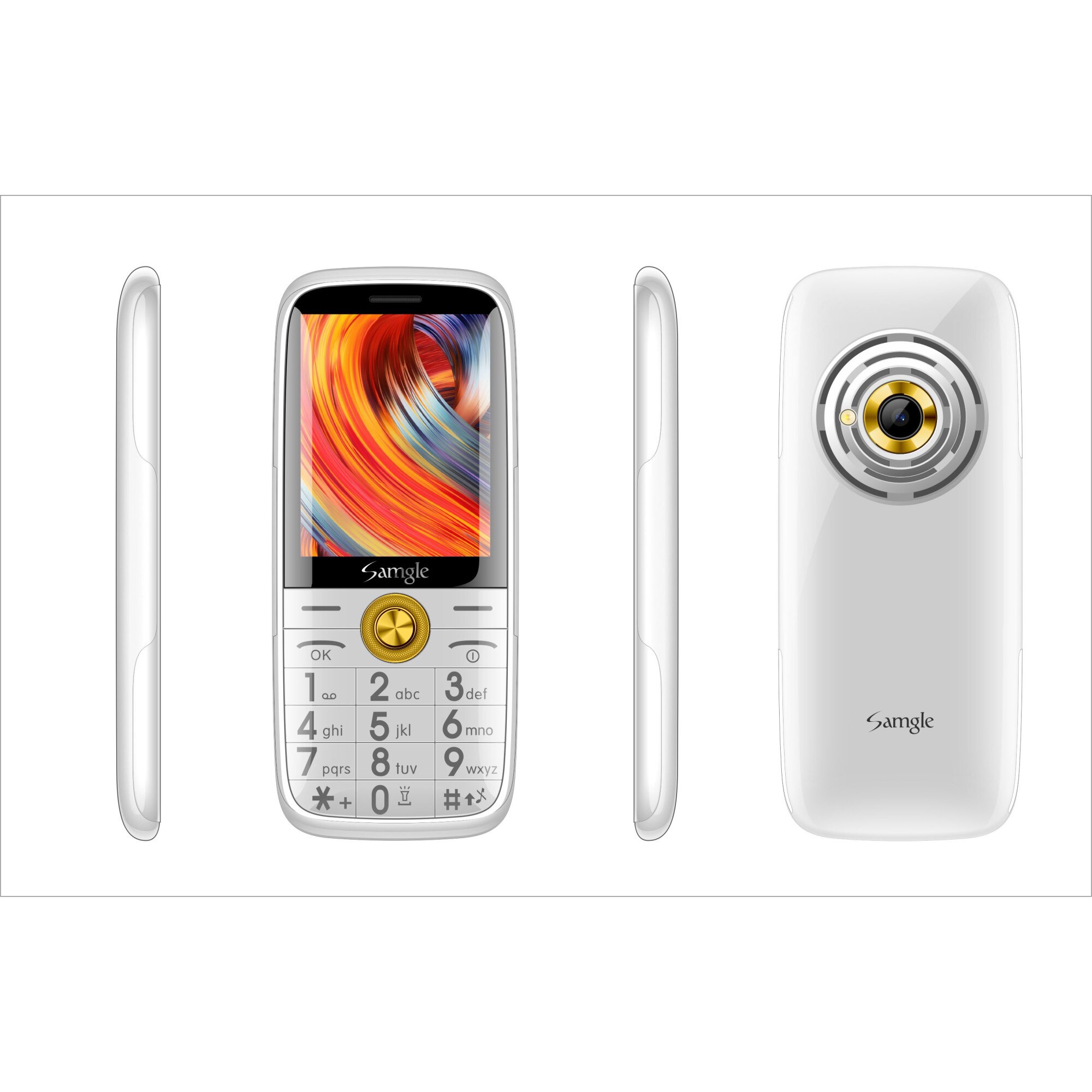 Telefon Mobil Samgle Captain, Dual Sim, 3G, Alb - eMAG.ro