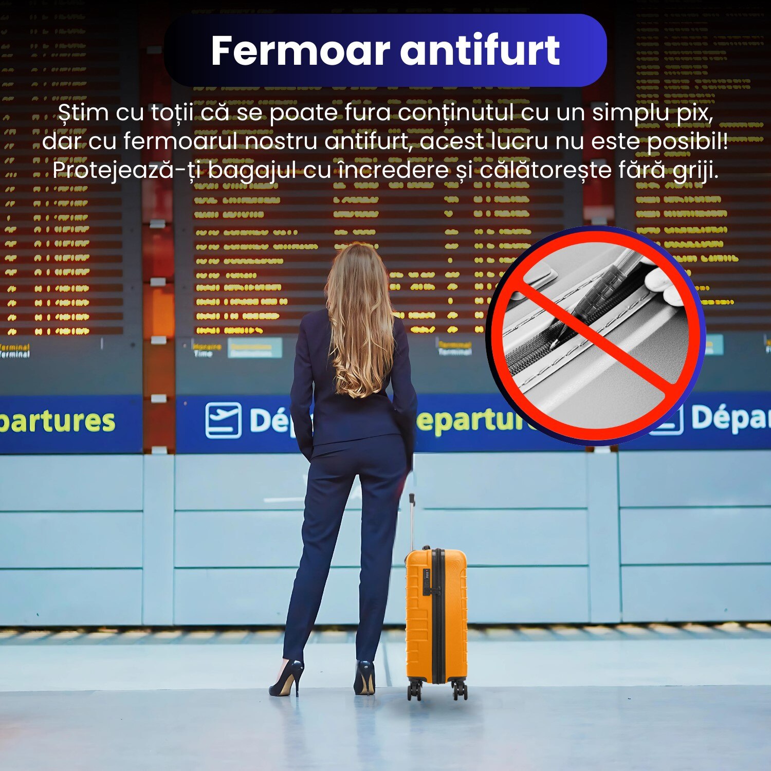 Troler cabina avion Quasar & Co.®️, 55x36x20cm, bagaj de mana, troller ...