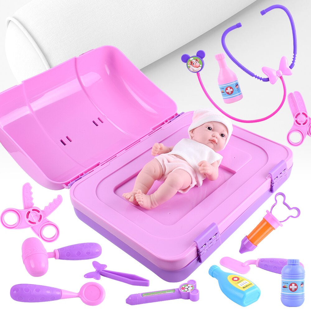 Papusa Mappy - Baby so lovely, Bebelus la doctor, cu 14 accesorii - eMAG.ro