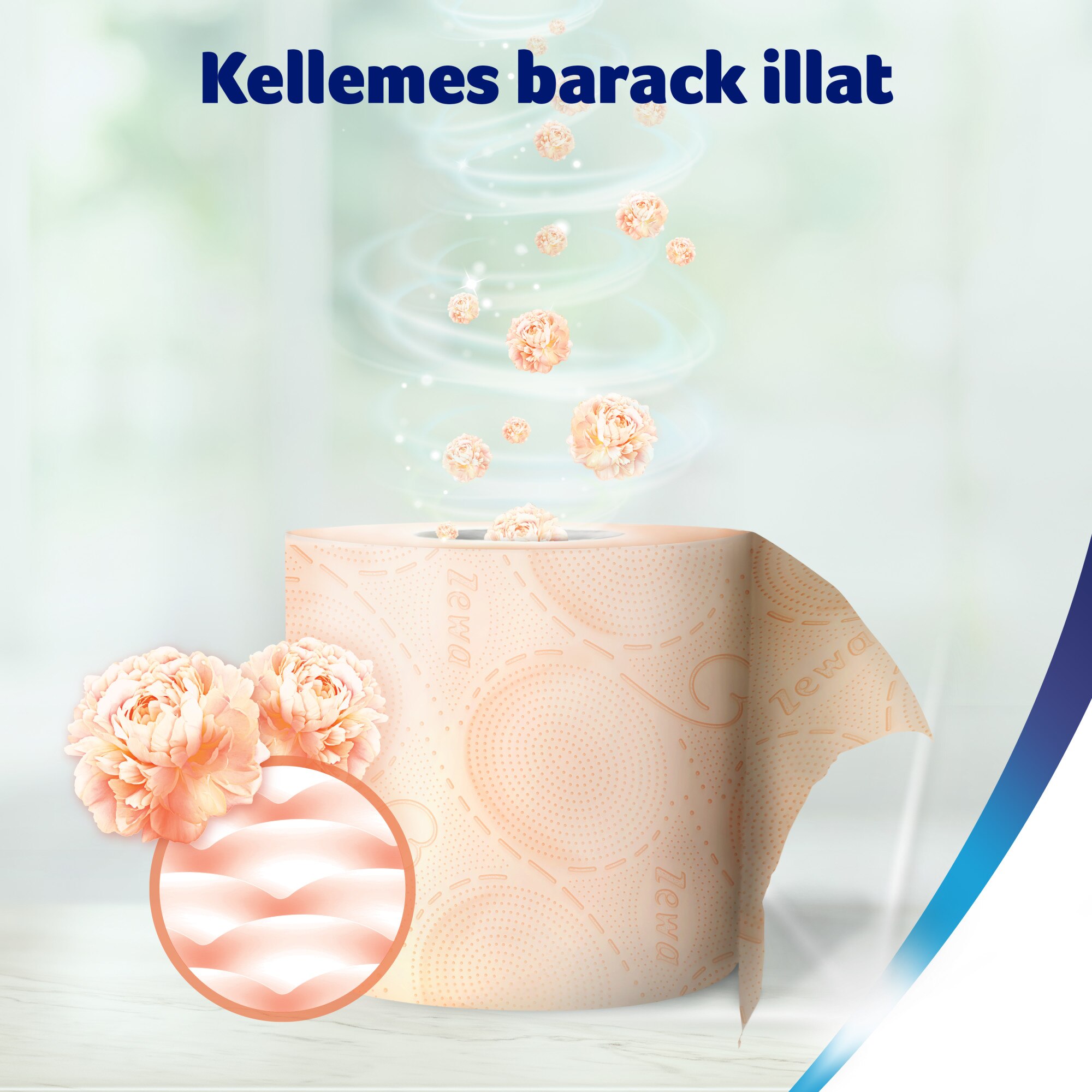 Zewa Deluxe 3 rétegű toalettpapír, 16 tekercs, Barack - eMAG.hu