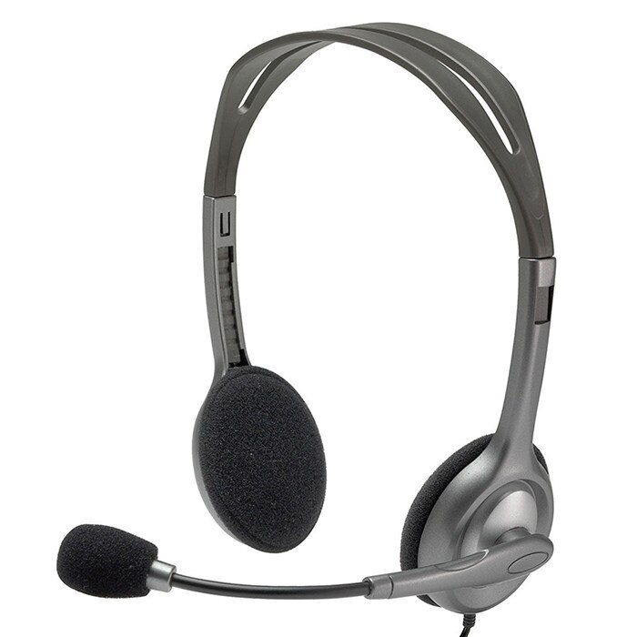 Casti stereo Logitech H111 cu microfon, negre - eMAG.ro