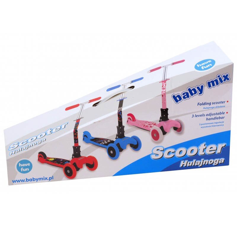 Trotineta cu 3 roti pentru copii BabyMix TBM-1RZ, ROZ - eMAG.ro