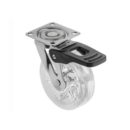 Rotila IFL cu blocare, silicon transparent, Ø 75 mm, h=91 mm, placa de ...