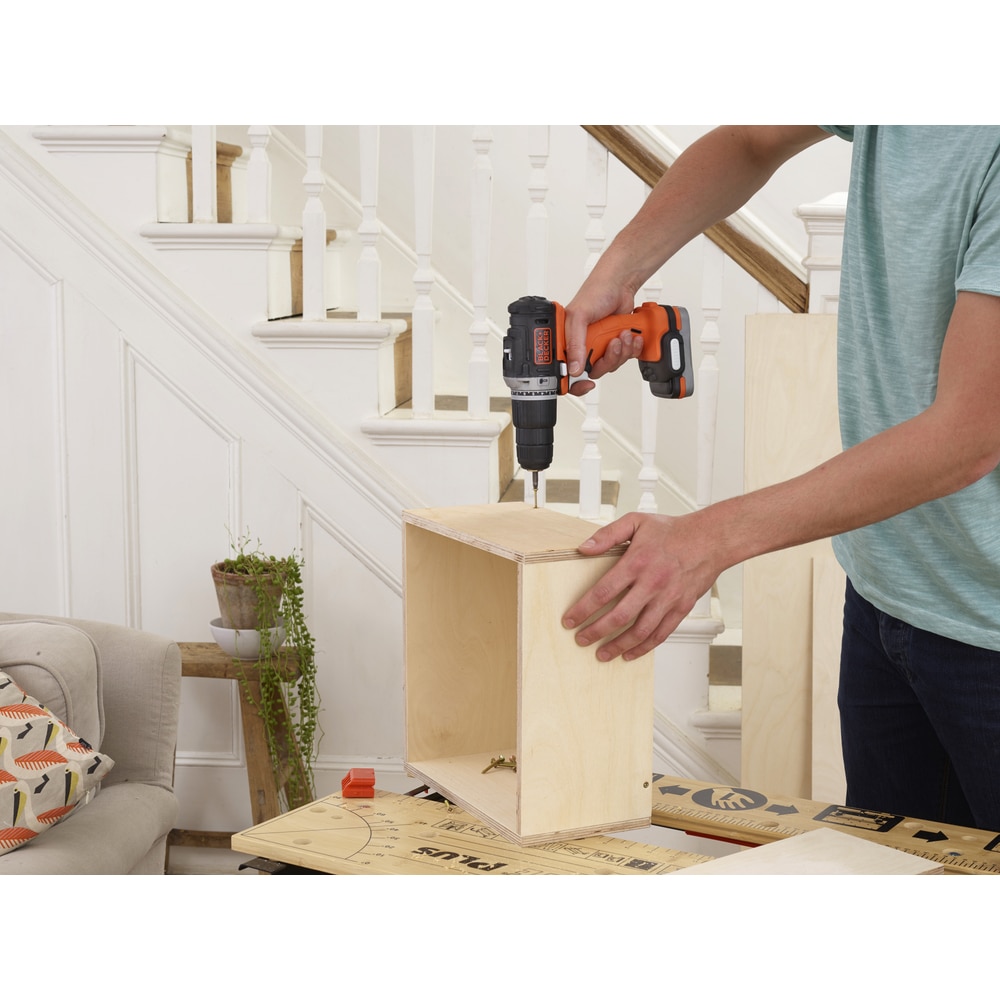 Акумулаторен ударен винтоверт Black & Decker BDCHD12S1, 12 V, 2 ...