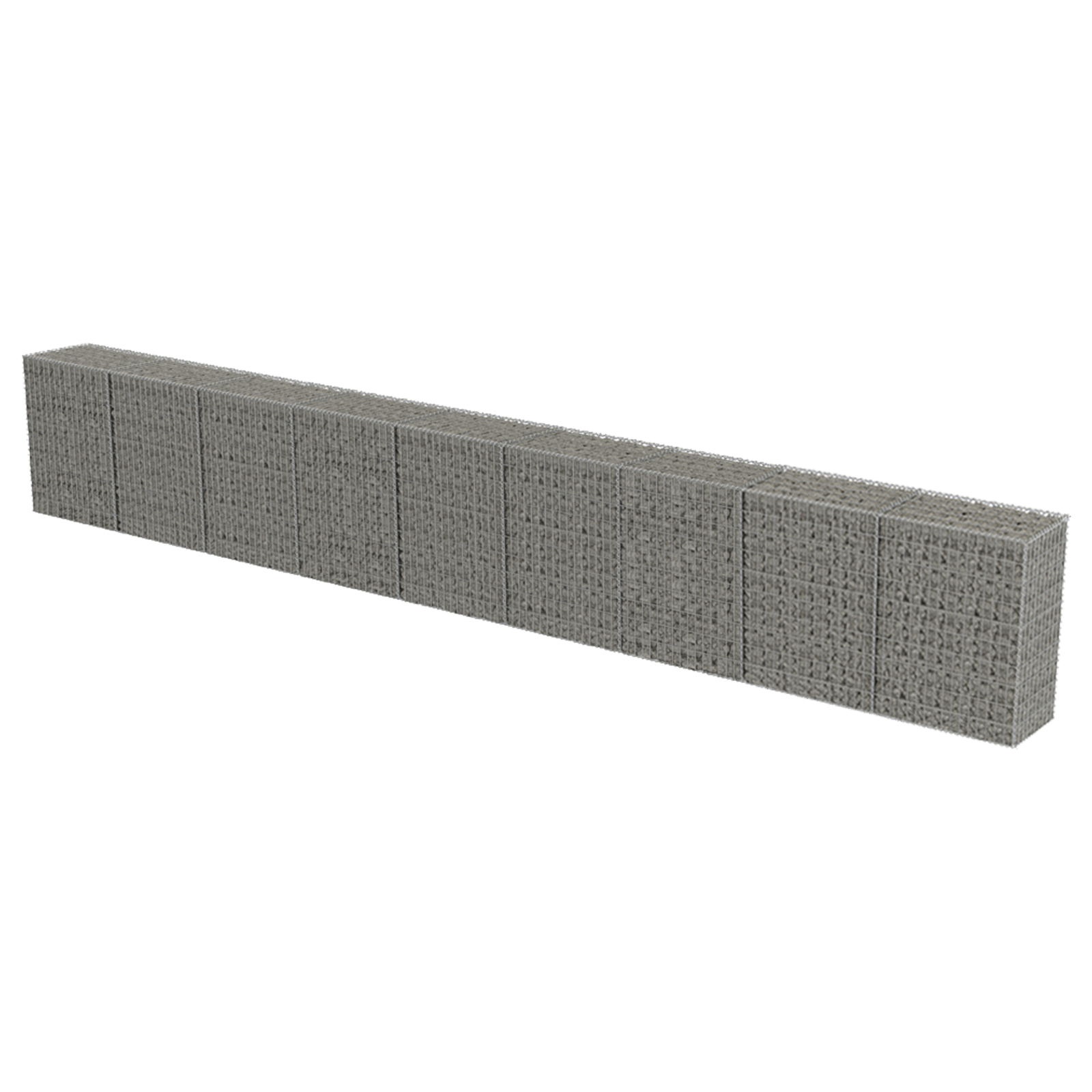 Gard tip gabion, vidaXL, Otel galvanizat, 900 x 50 x 100 cm, Argintiu ...
