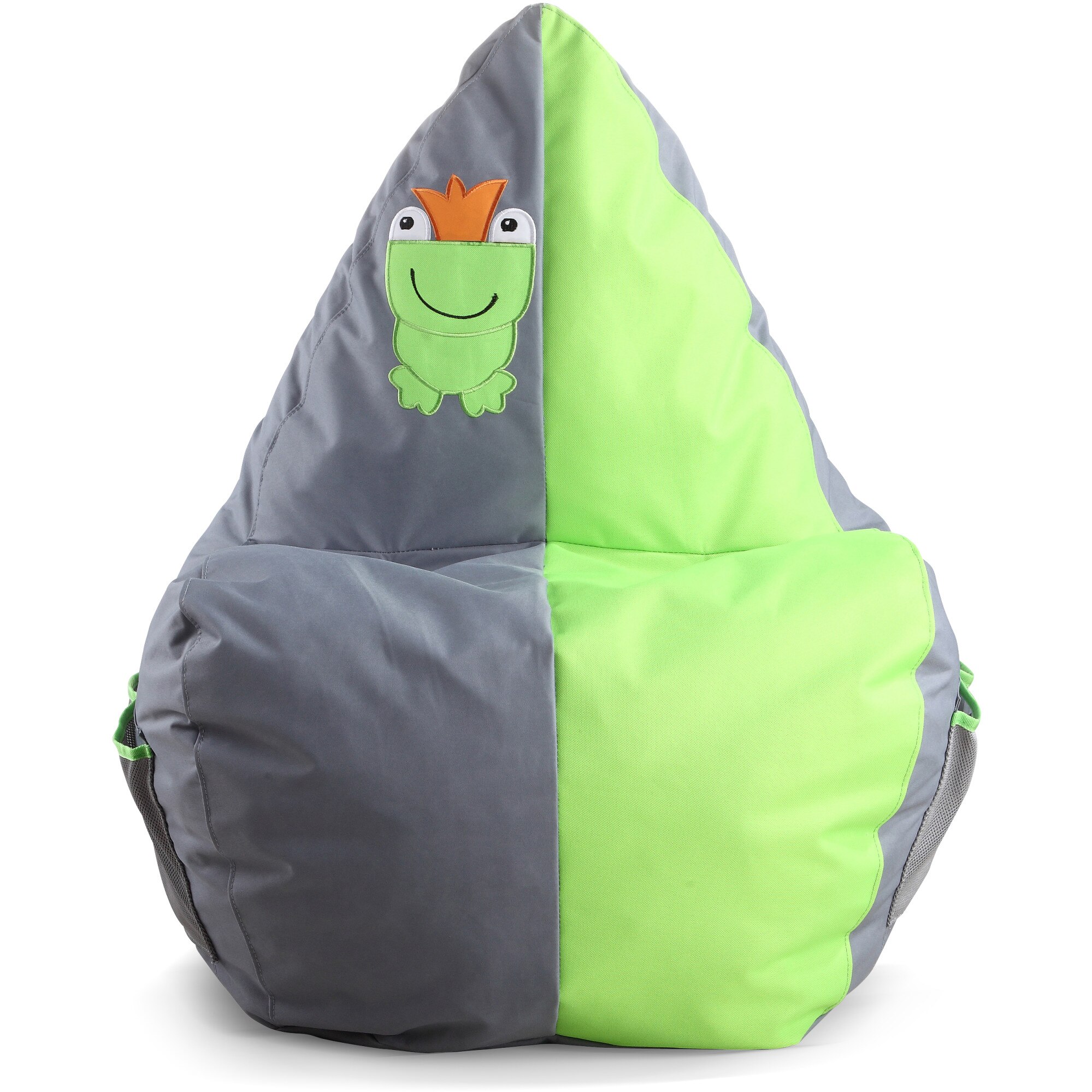 Fotoliu, Ritz, Frog, forma para, verde/gri - eMAG.ro