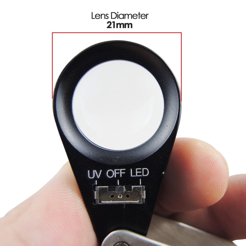 Mini lupa pentru bijutier, eTop, 20x, LED, UV - eMAG.ro
