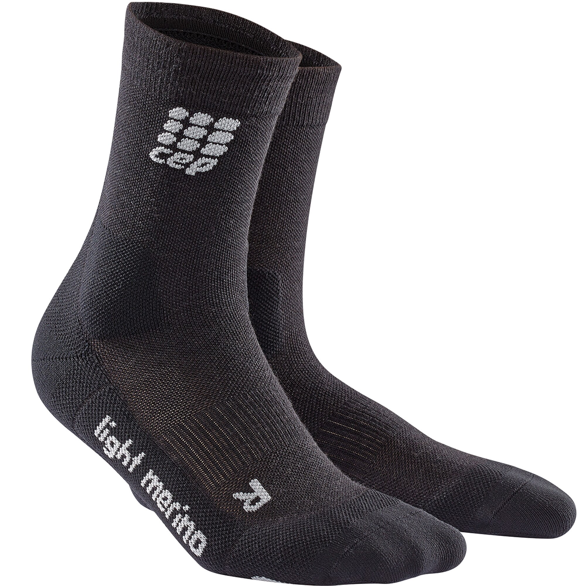 Sosete merino outdoor light medii, Cep, barbati, Negru, V - eMAG.ro