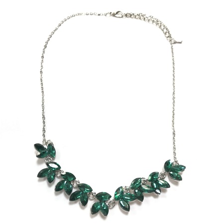 Колие MANIER, Пролетен венец, Зелен / Сребрист - eMAG.bg