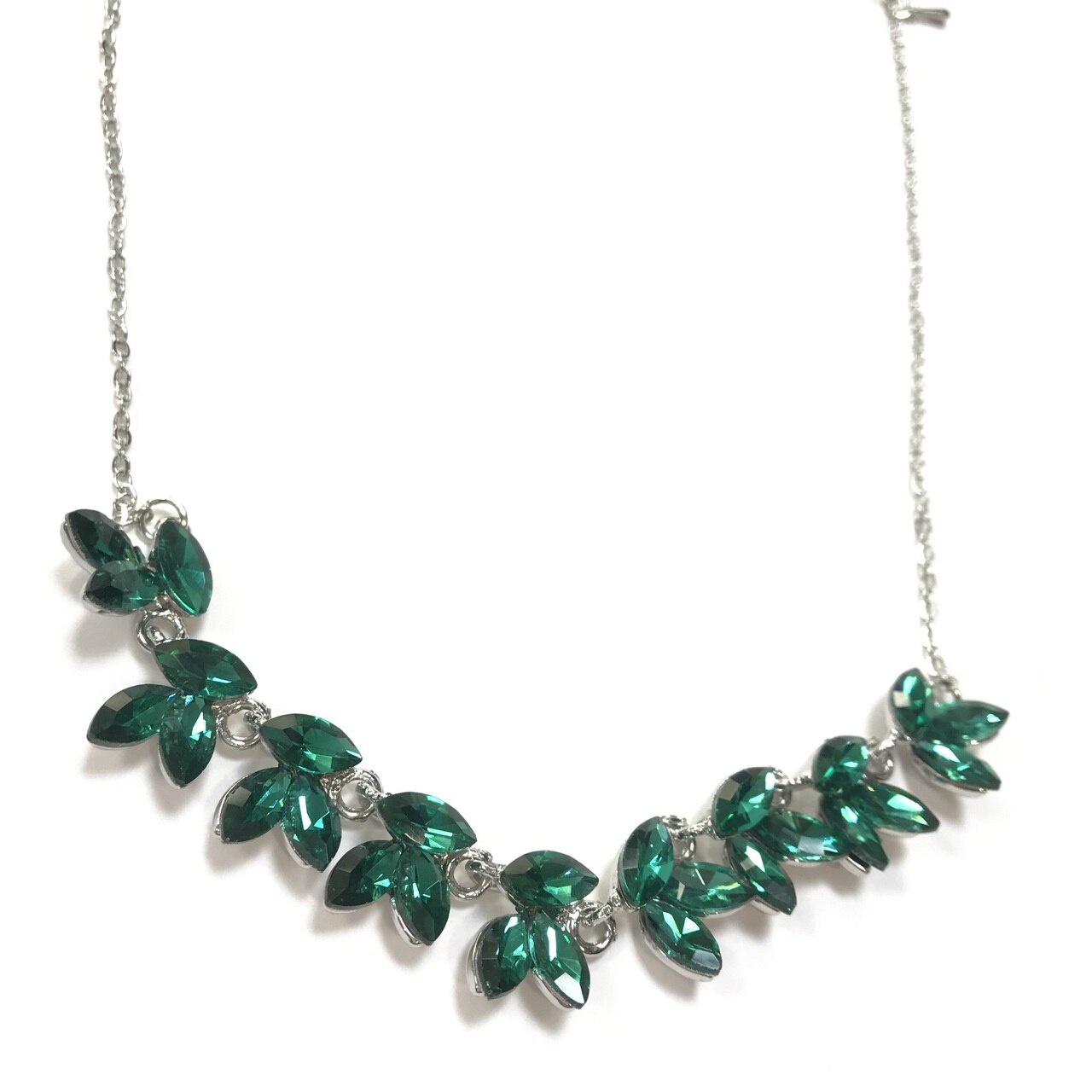 Колие MANIER, Пролетен венец, Зелен / Сребрист - eMAG.bg