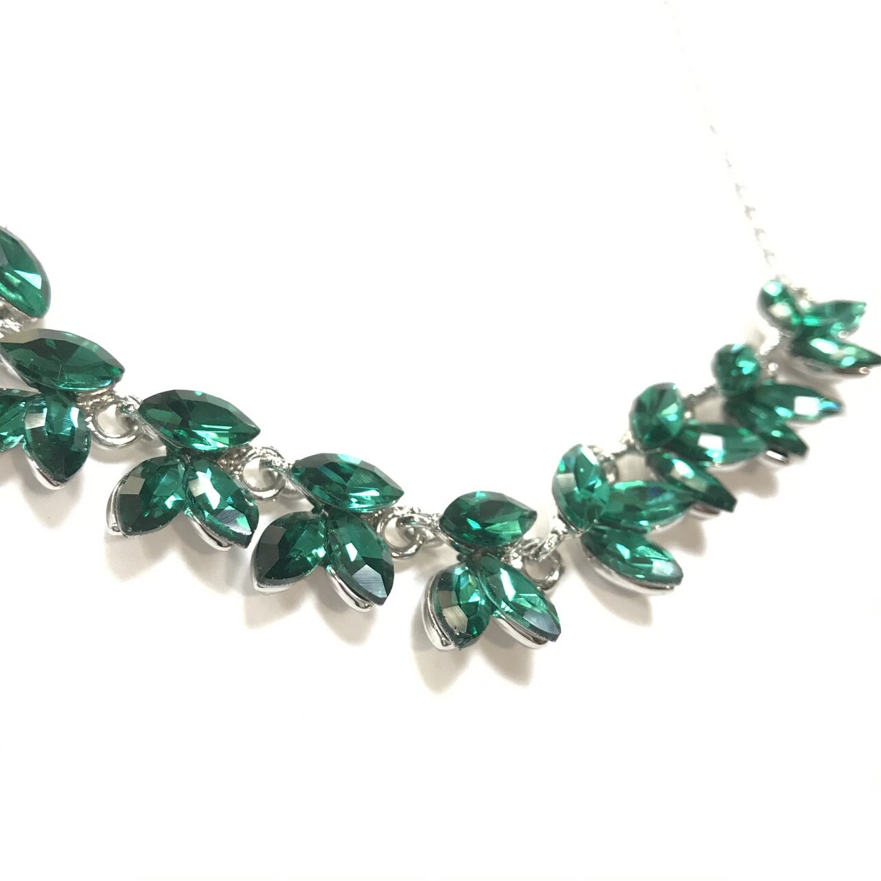 Колие MANIER, Пролетен венец, Зелен / Сребрист - eMAG.bg