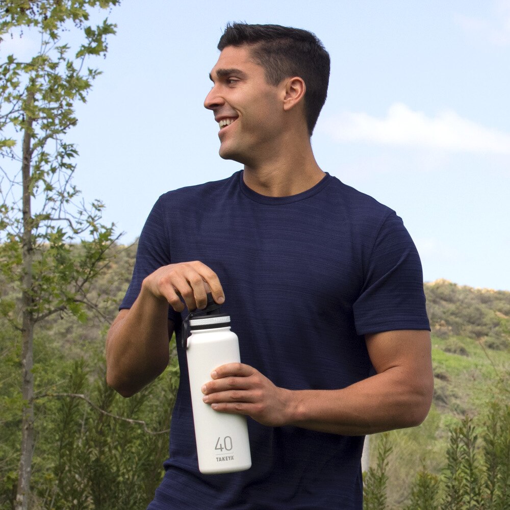 Bidon apa, termos, Takeya Originals, 530ml, alb - eMAG.ro