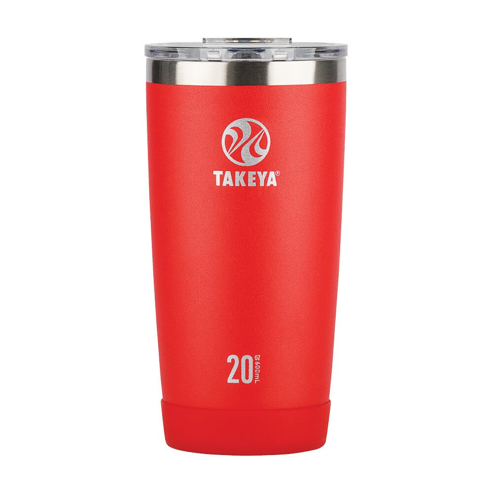 Pahar termos, Takeya Actives, 600ml, rosu aprins - eMAG.ro