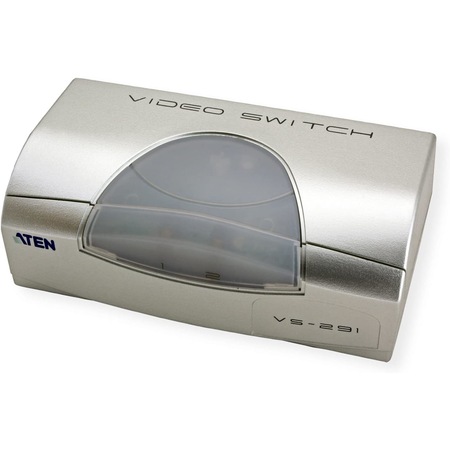 Switch VGA 2 porturi, 2 intrari - 1 iesire Aten VS291-A7-G - eMAG.ro