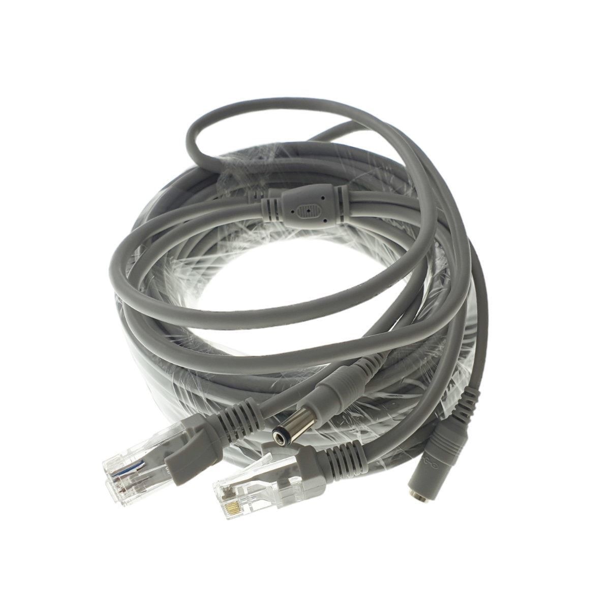 Cablu retea 20m pentru camera IP CCTV NVR,UTP Cat.5/5e,mufat 2XRJ45 si ...