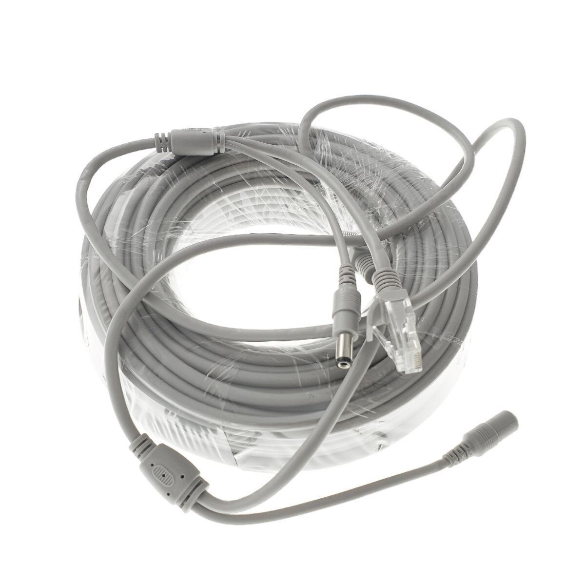 Cablu retea 30m pentru camera IP CCTV NVR,UTP Cat.5/5e,mufat 2XRJ45 si ...