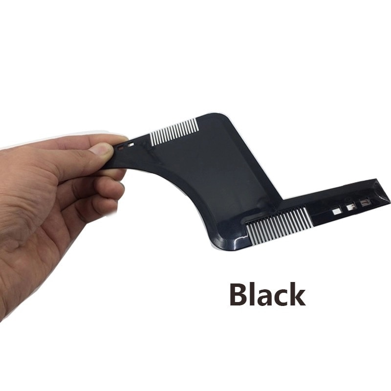 Pieptan contur barba, negru, Eurozep, sablon pentru modelarea barbii ...