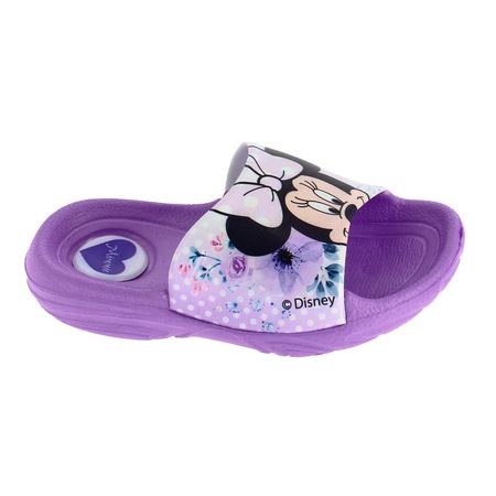 Papuci, mov cu flori, Minnie Mouse-32 - eMAG.ro