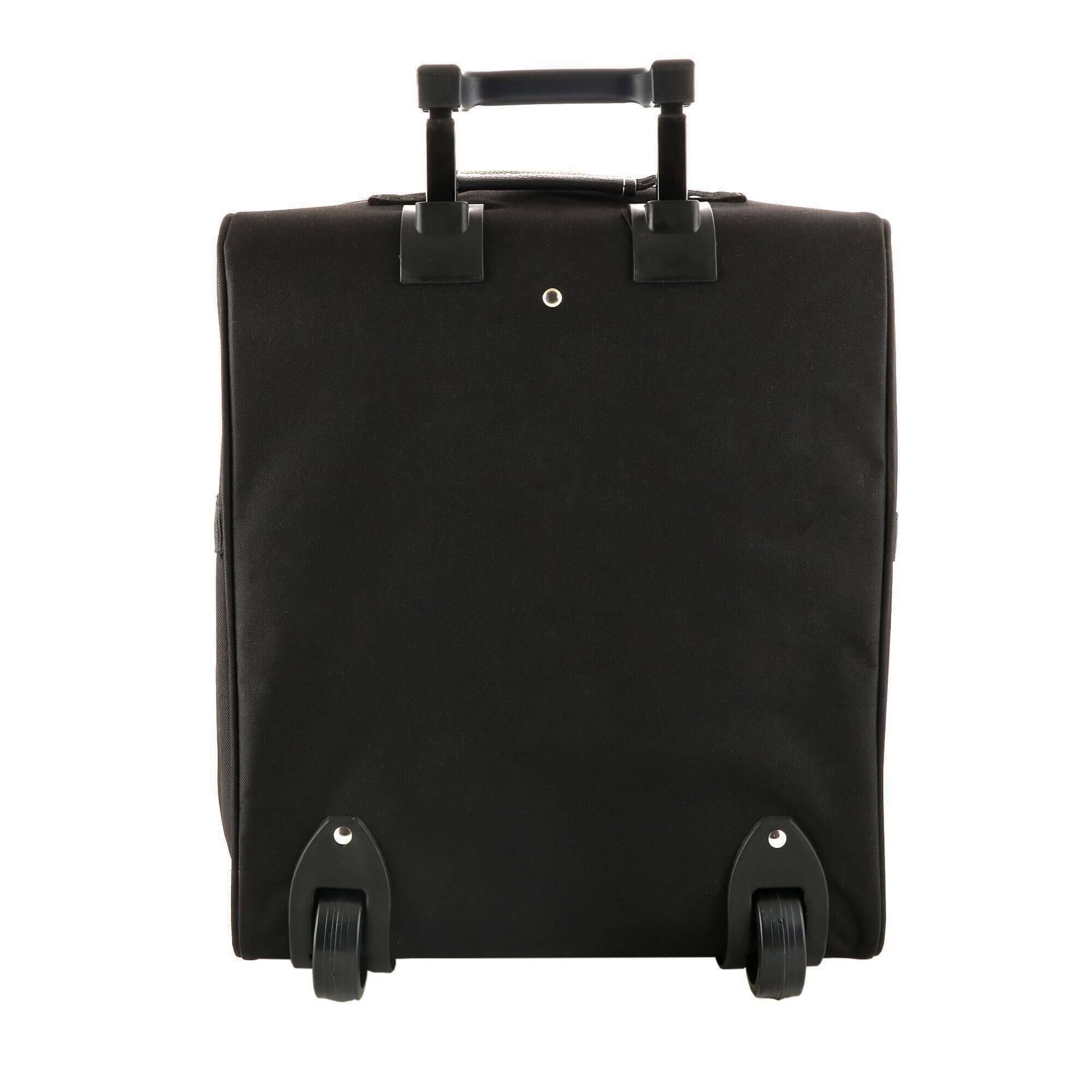 Geanta tip troler Outbreak, 46 x 36 x 20 cm, poliester, 2 roti, Negru ...