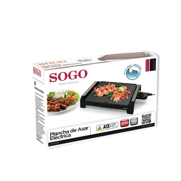 Gratar electric 3 in1, SOGO, 2000W, Ideal pentru a fi folosit ca gratar ...