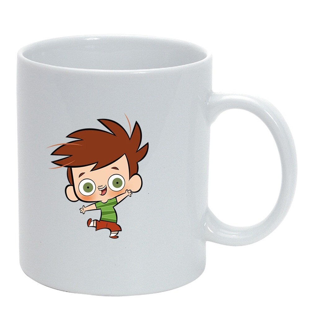 Cana "Cartoon, Eliot Kid", alb, 330ml, D658 - eMAG.ro