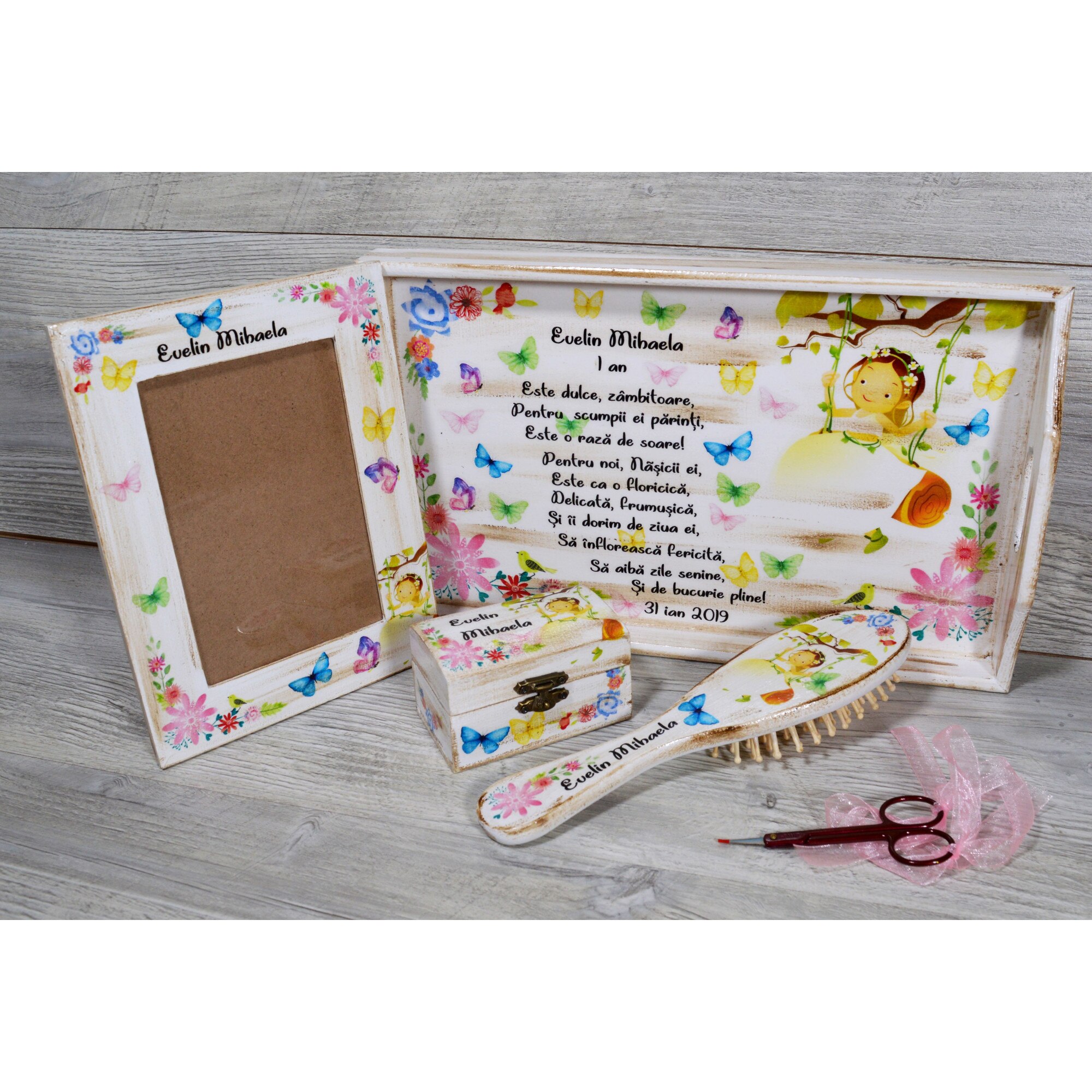 Set turta/mot handmade fetite, 5 piese - eMAG.ro