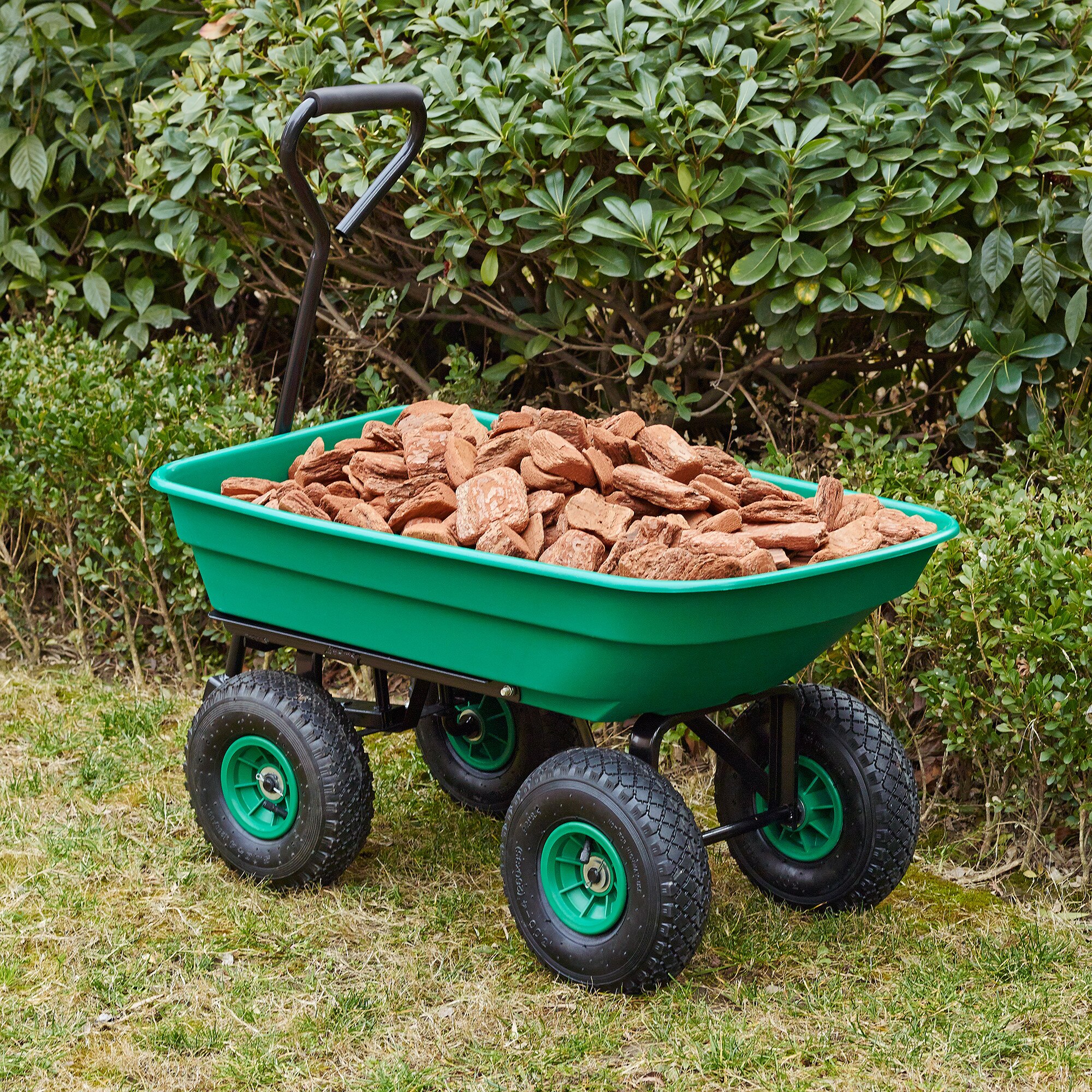 Roaba pentru gradina TC2155, pro.tec, 98 x 48 x 47 cm, 75 Litri ...