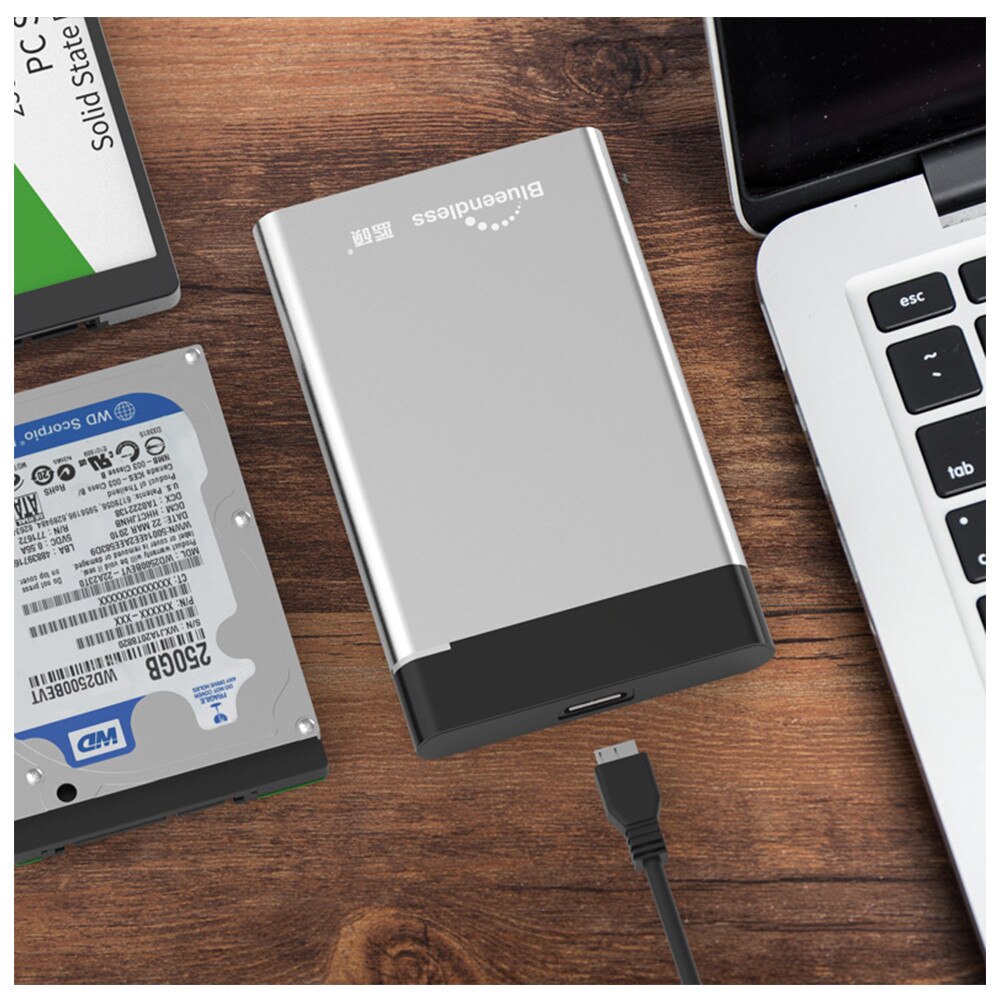 Blueendless BS-U23G Külső állvány, alumínium / HDD / SSD laptop 2,5 ...