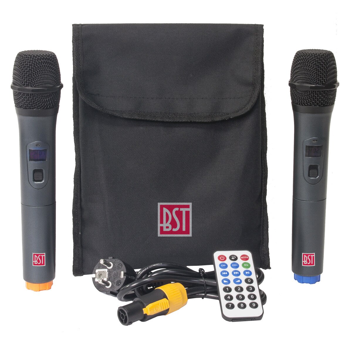 Boxa portabila profesionala 250W, USB, BT, 2 microfoane UHF, rezistent ...