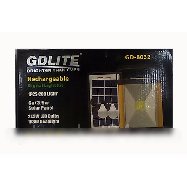 Kit Solar GDLite Lanterna LED, Frontala, 2 Becuri LED SMD Puternice ...