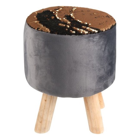 Scaun pentru living sau hol, ATS, cu 4 picioare din lemn, catifea cu ...